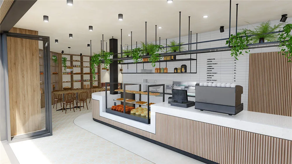 Custom Sweets Cafe Shop Furniture - Solid Marble Counter