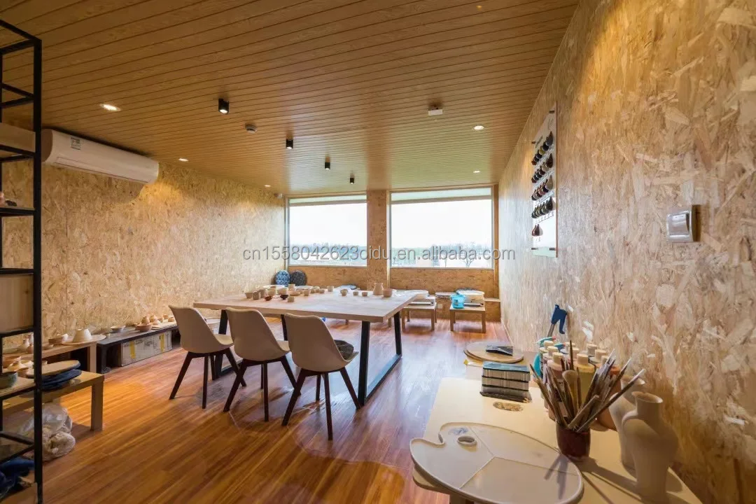 Modern Steel Frame Structure House with Wooden Design