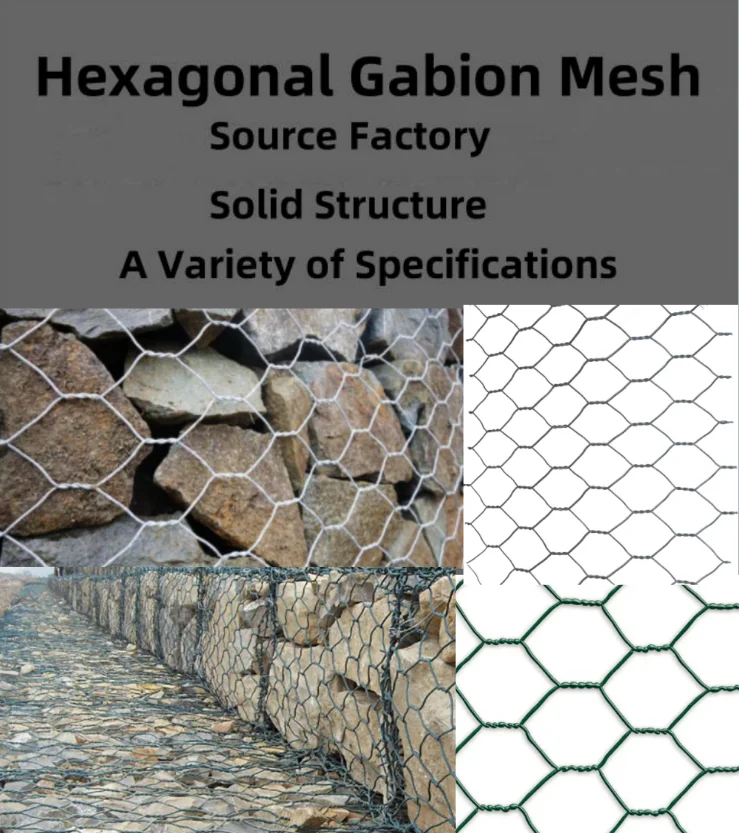 Hexagonal Wire Mesh Bridge Protection Gabion Stone Basket With Hot ...