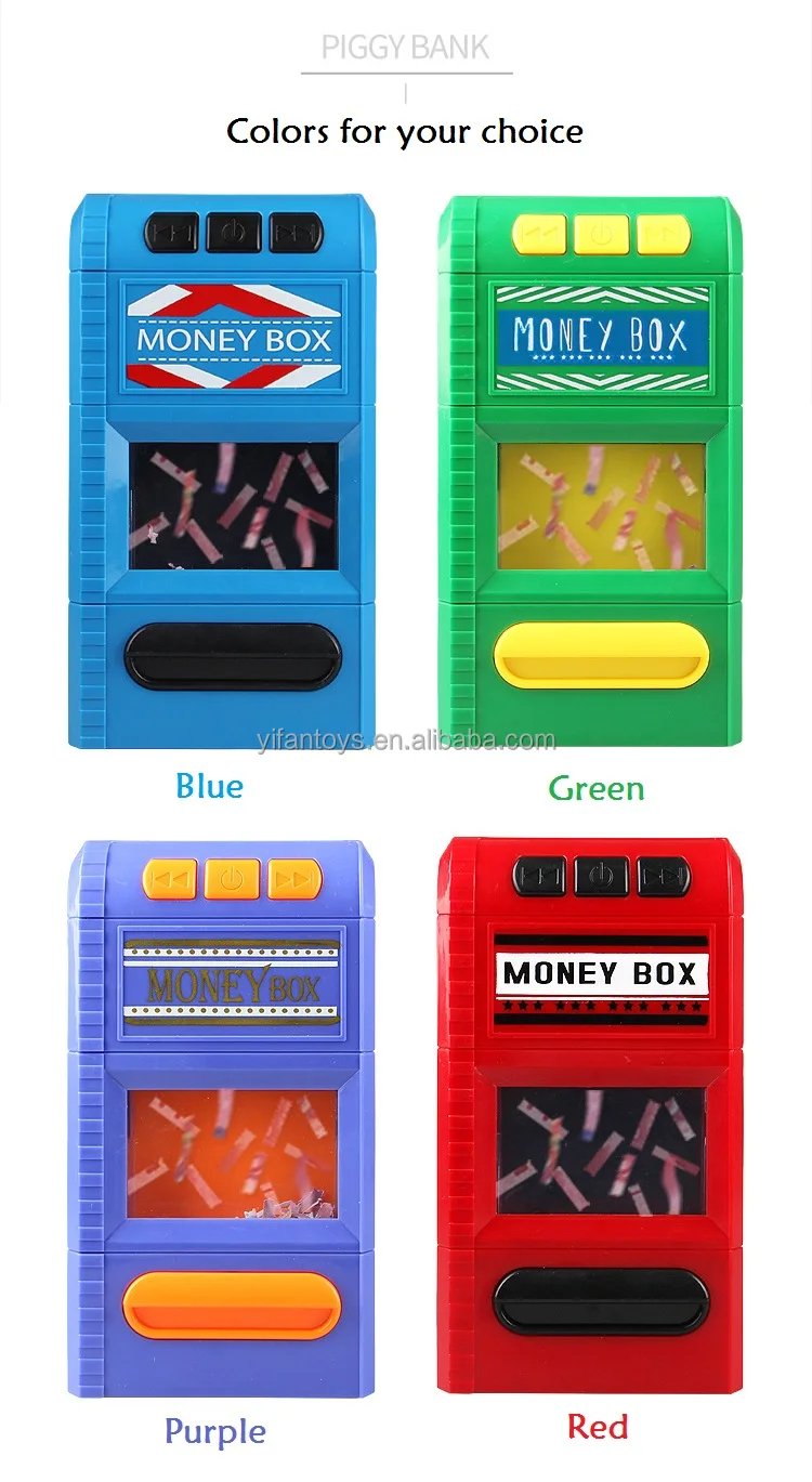 6611 Piggy Bank Paper Shredder Design Money Box Toy Gift