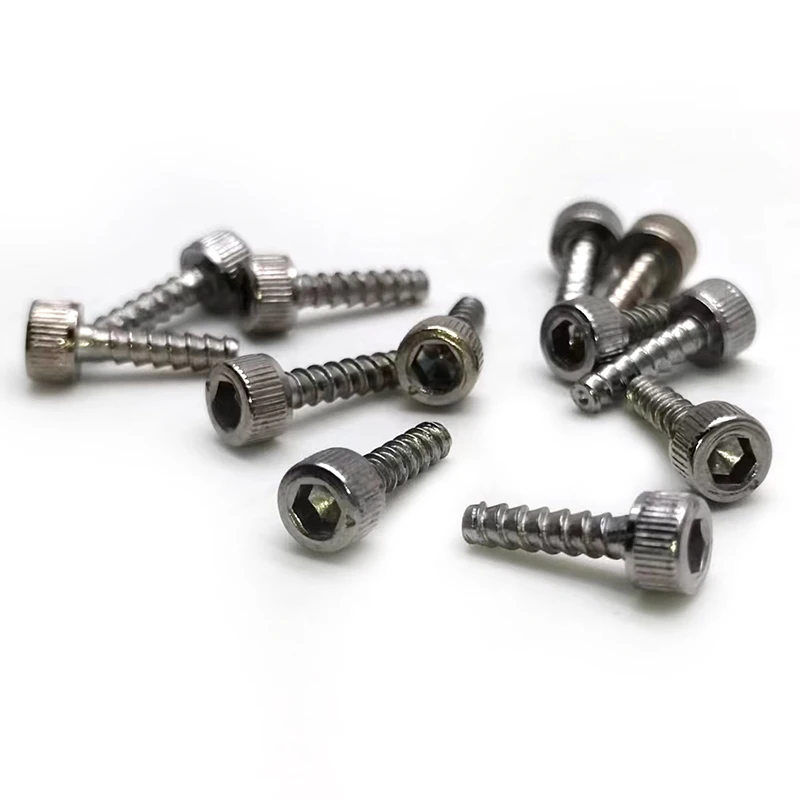 Stainless Steel Cylinder Head Knurled Hexagon Socket Screw Anti Slip ...