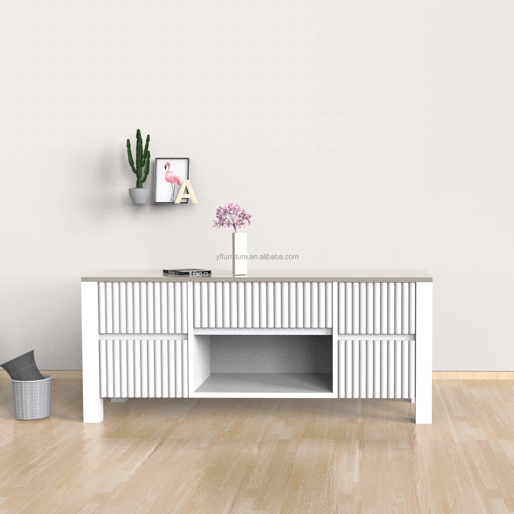 Yuanfu Living Room Furniture Storage Cabinet Modern Painted Entertainment Center Tv Stand - Buy ...