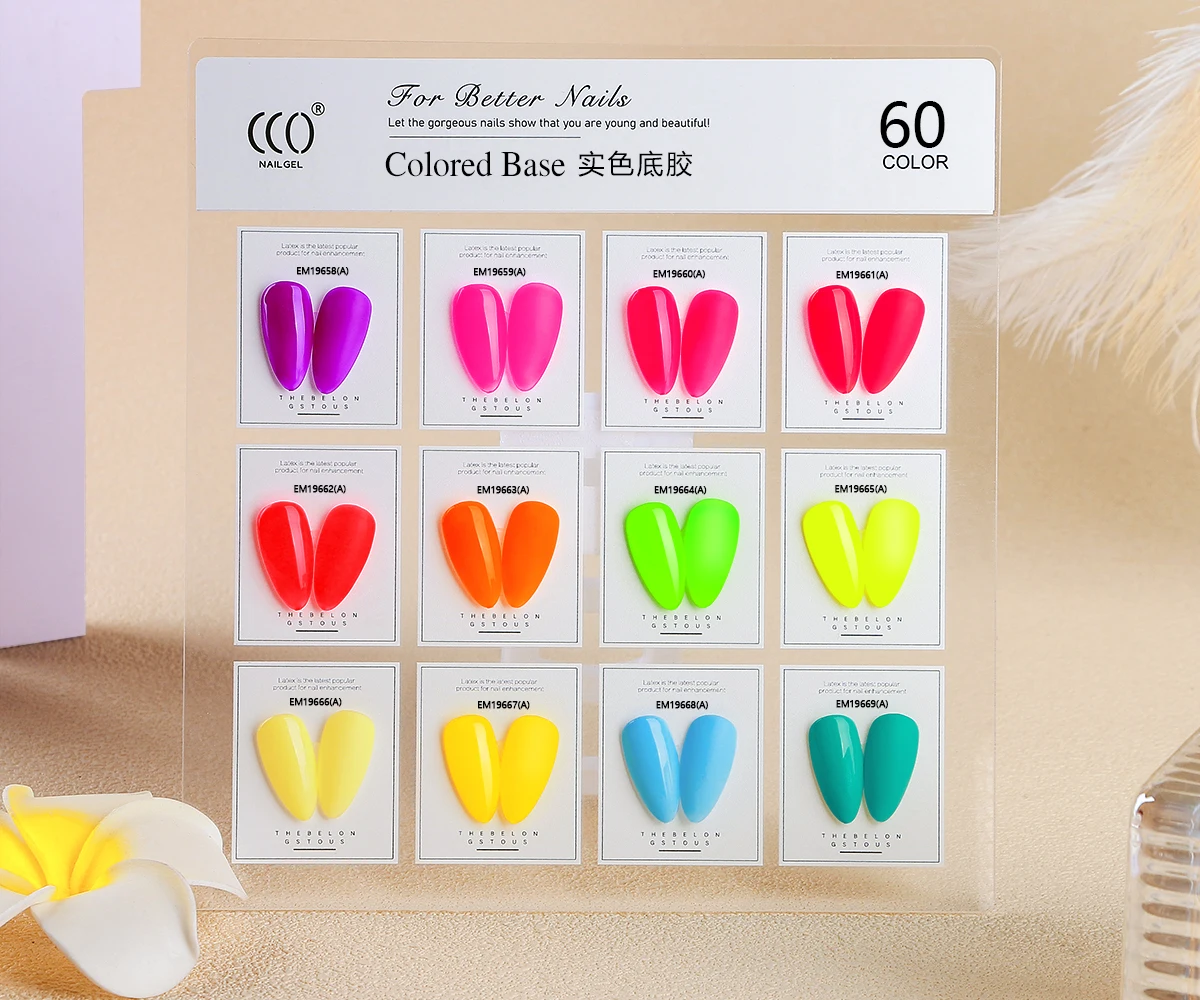 Rubber Base For Nail 60 Colors Gel Free Sample Rubber Base Gel Polish ...