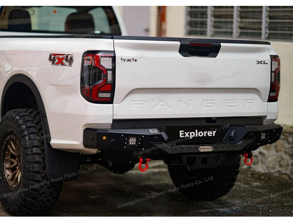 Ramand Steel Rear Bumper for Ranger T9 with Led Lights 4X4 Pick up ...