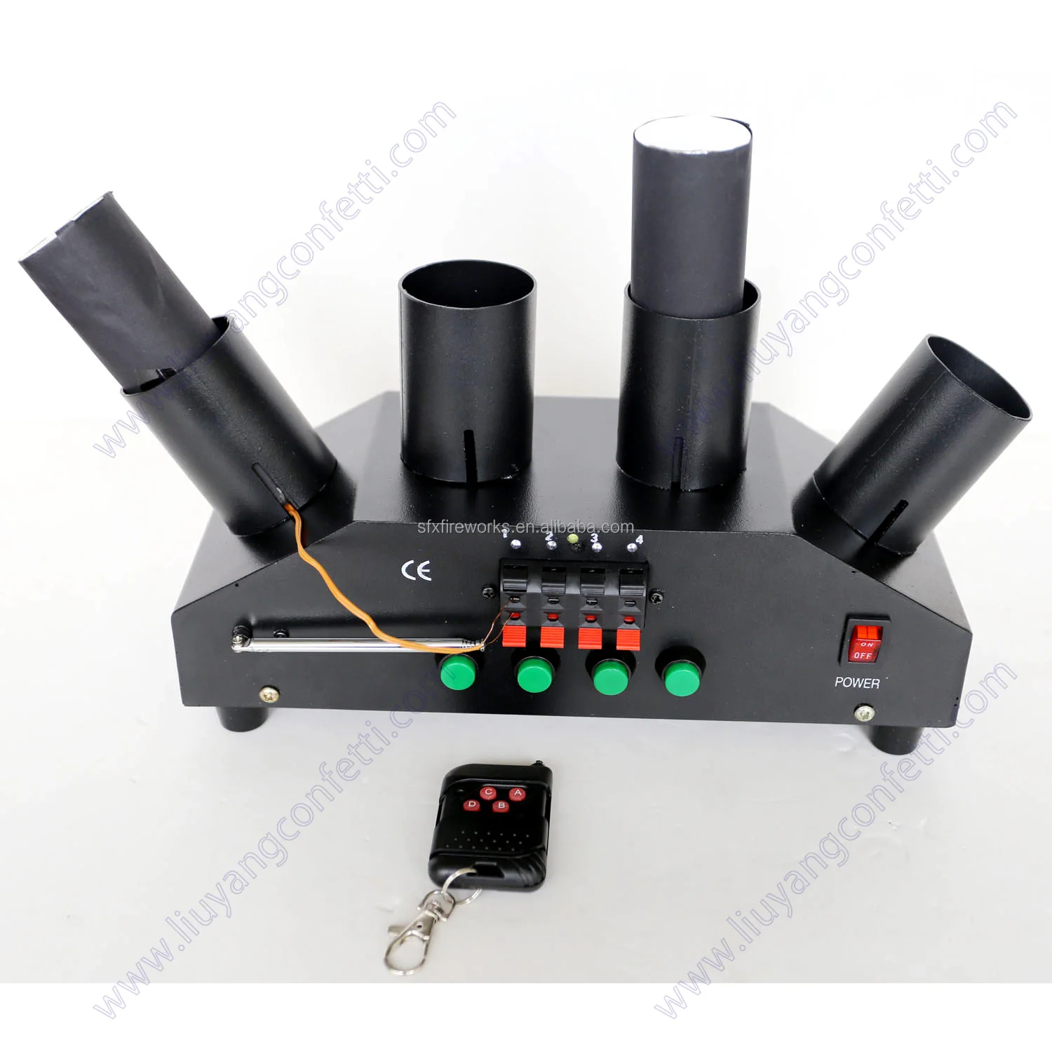 4 Shot Remote Control Wholesale Indoor Stage Firework Firing System for ...