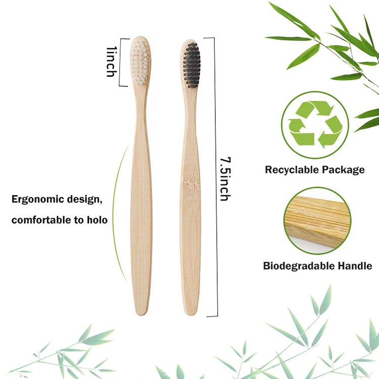 Eco-friendly Bamboo Toothbrushes with Custom Logos