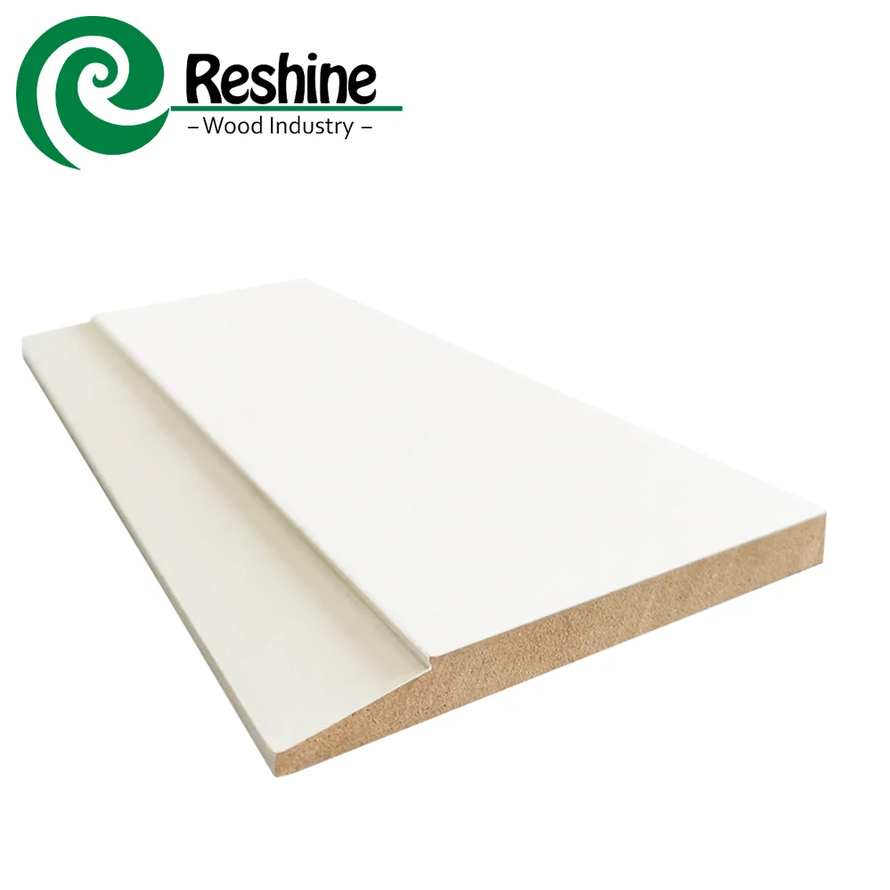White Primed Mdf Step Bevel Baseboard Moulding Buy Primed Moulding