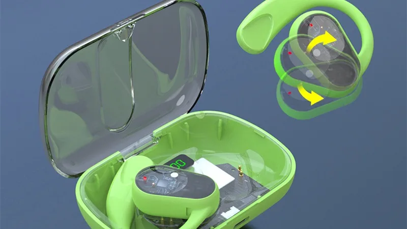 Tws True Wireless Earbuds Ows 80 Ows80 Air Bone Conduction Transparent ...