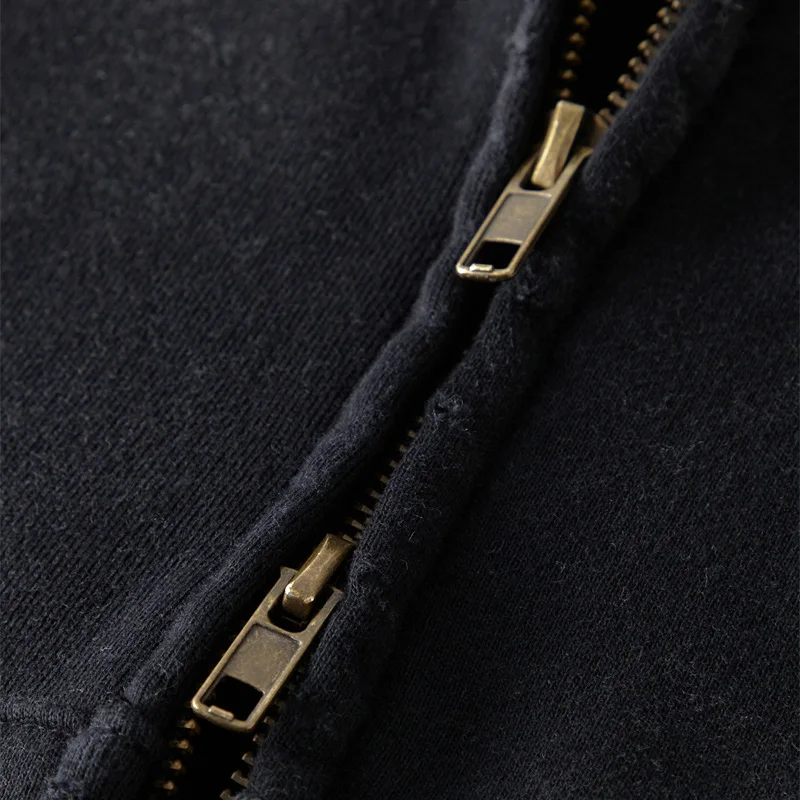 Shop Men's Heavyweight Zip up Fleece Hoodies - Distressed & Oversized