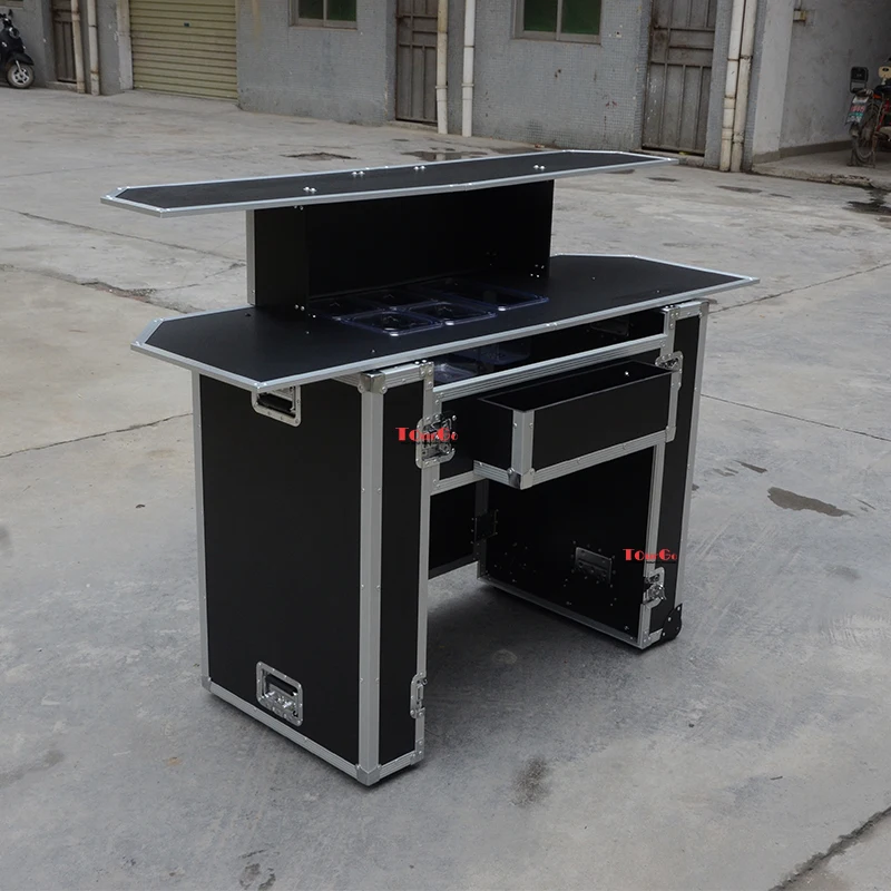 Tourgo Customized Mobile Bar Counter Table Flight Road Case
