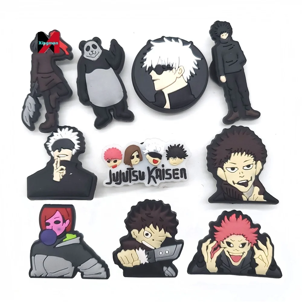 Anime Jujutsu Kaisen Pvc Charms Shoe Aceessories Decorations Jibz Fit ...