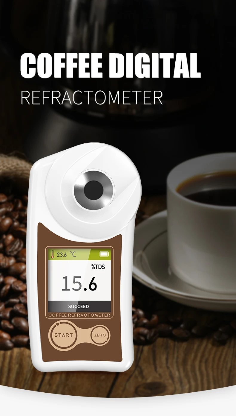 0-22% Portable Auto Handheld Refractometers - Digital TDS Meter