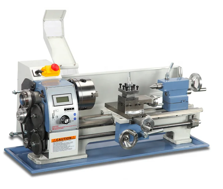 Mini Metal Lathe Machine DIY0714 for Education & Hobbies - 20mm Spindle ...