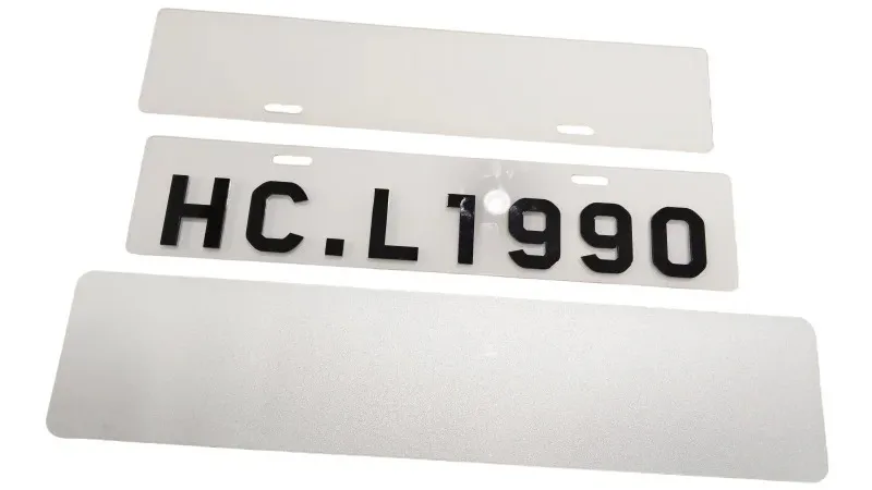 Custom 3d/4d Letter Acrylic Car Number Plate Reflective European ...