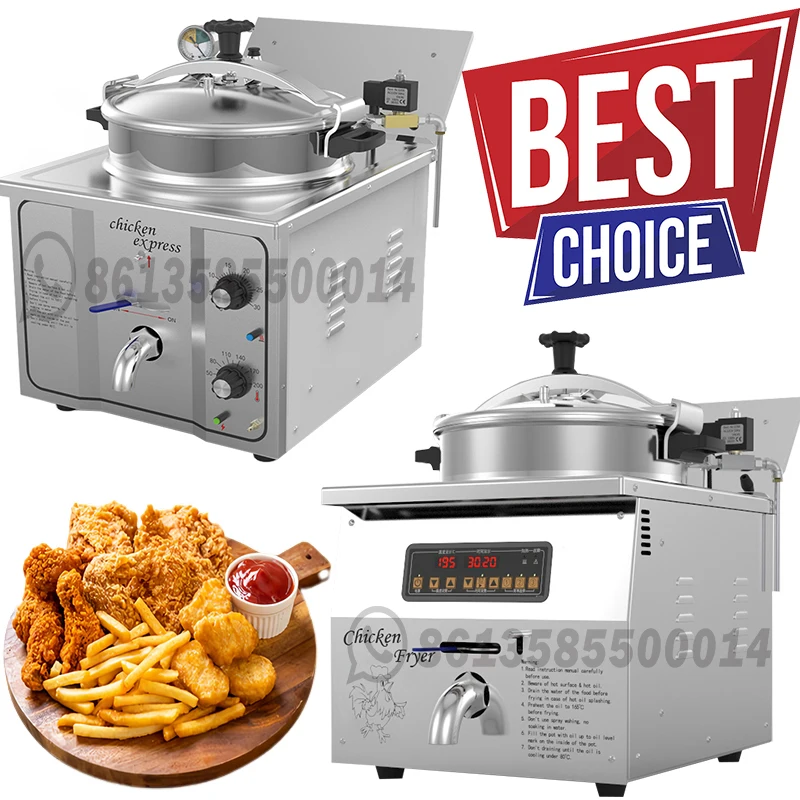 16L Electric Table Top Chicken Pressure Fryer Machine Broaster pressure ...