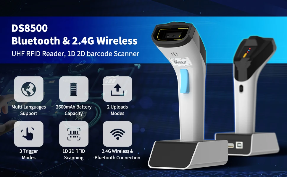 NETUM DS8500 - Versatile RFID and Barcode Scanner for Warehouses