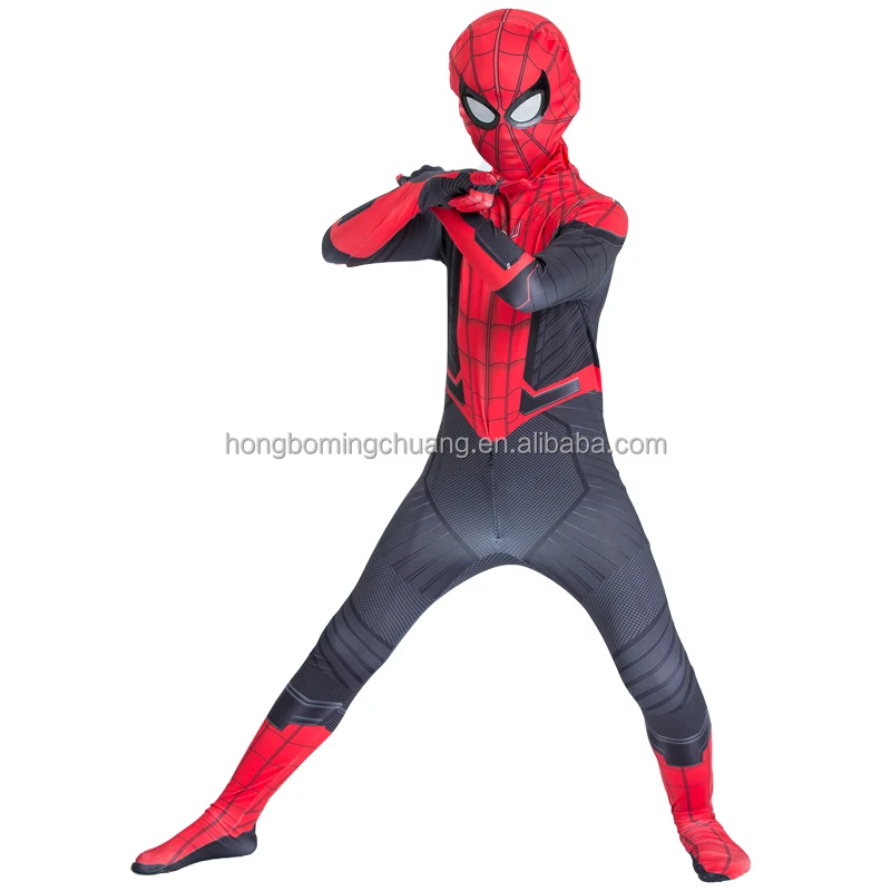 Hot Wholesale Red Black Spider Man Suit Spider-man Zentai Costumes ...