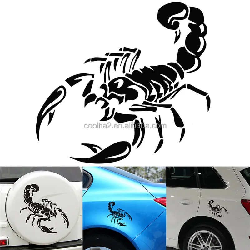 Universal 3d Scorpion Car Stickers Animal Vinyl Decoration Decals Car ...