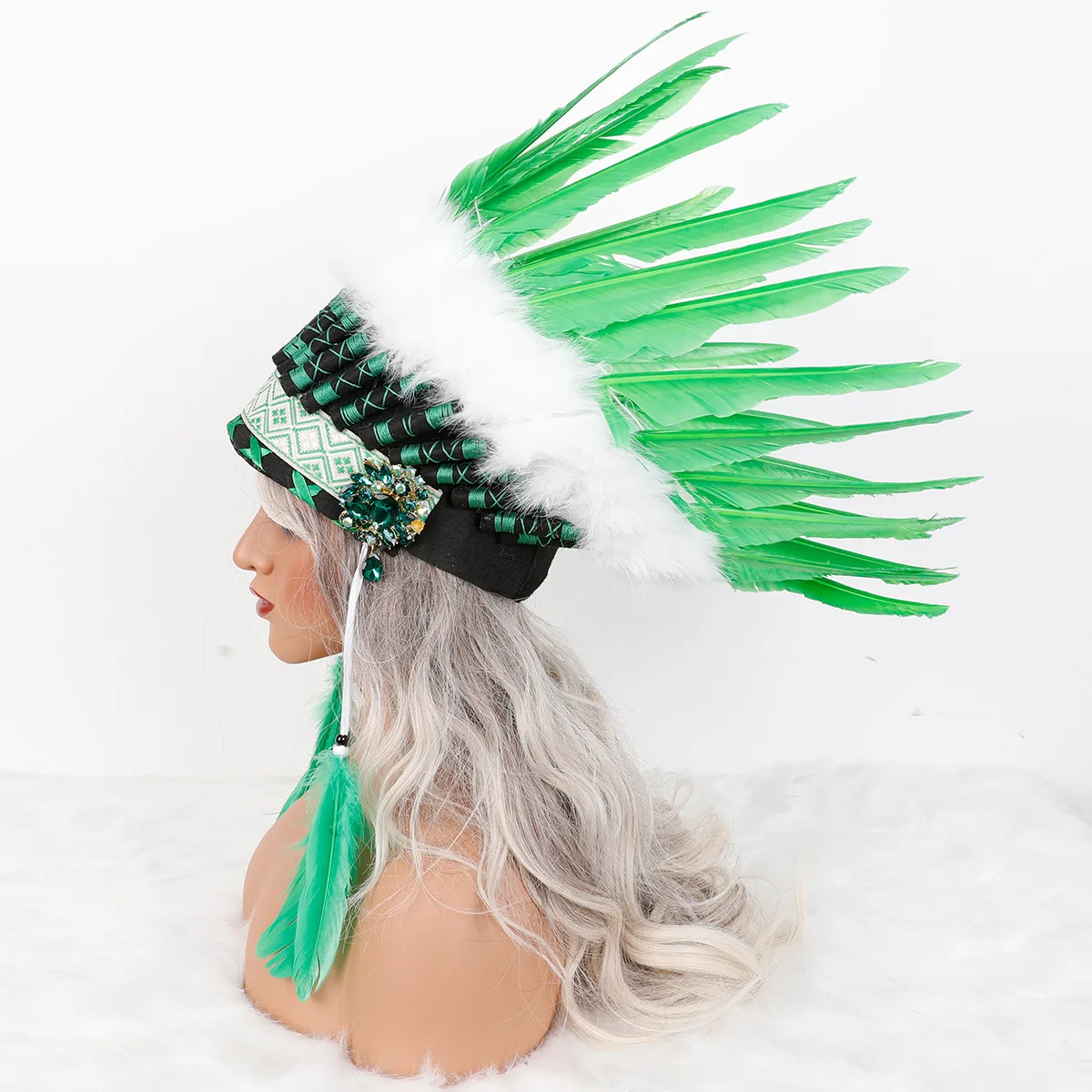 Halloween Indian Chief Costume Accessory Cross-Border Savage Ball Props ...