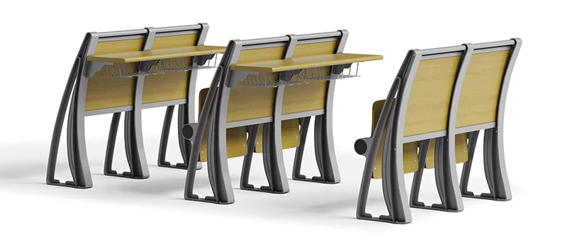 High School Furniture Training Classroom Bench Student Desk Chair ...