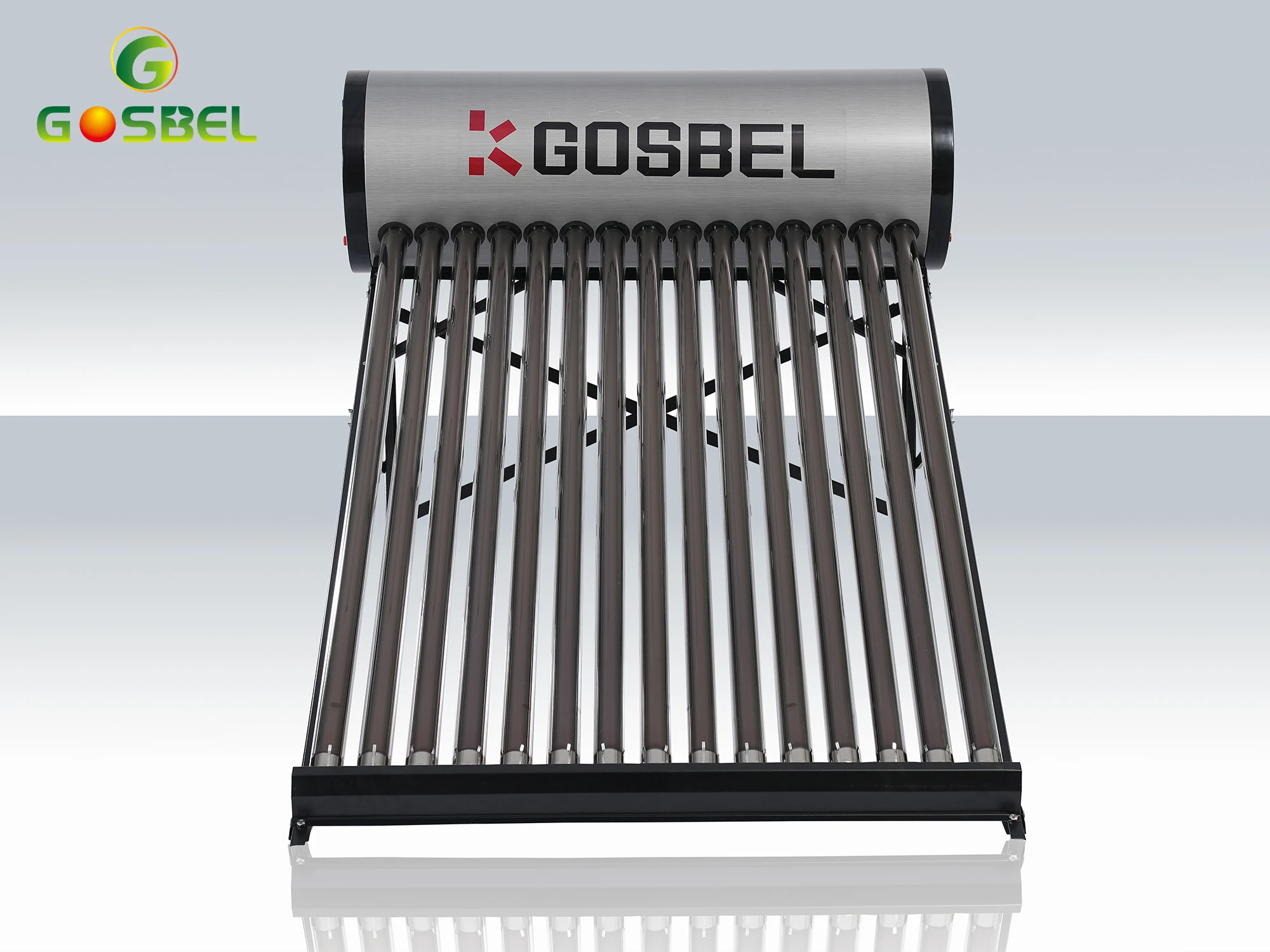 Gosbel 200L Color Steel Vacuum Tube Solar Panel System Heater