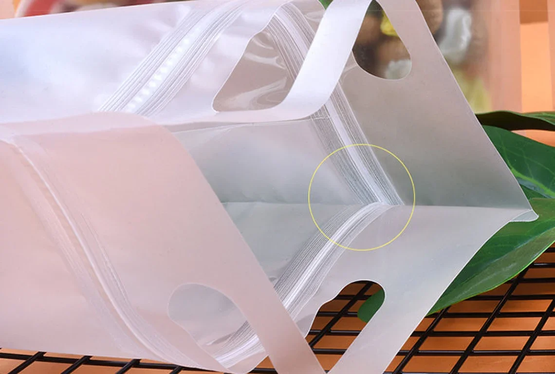 Custom Matt Transparent Resealable Pouches by Meixin