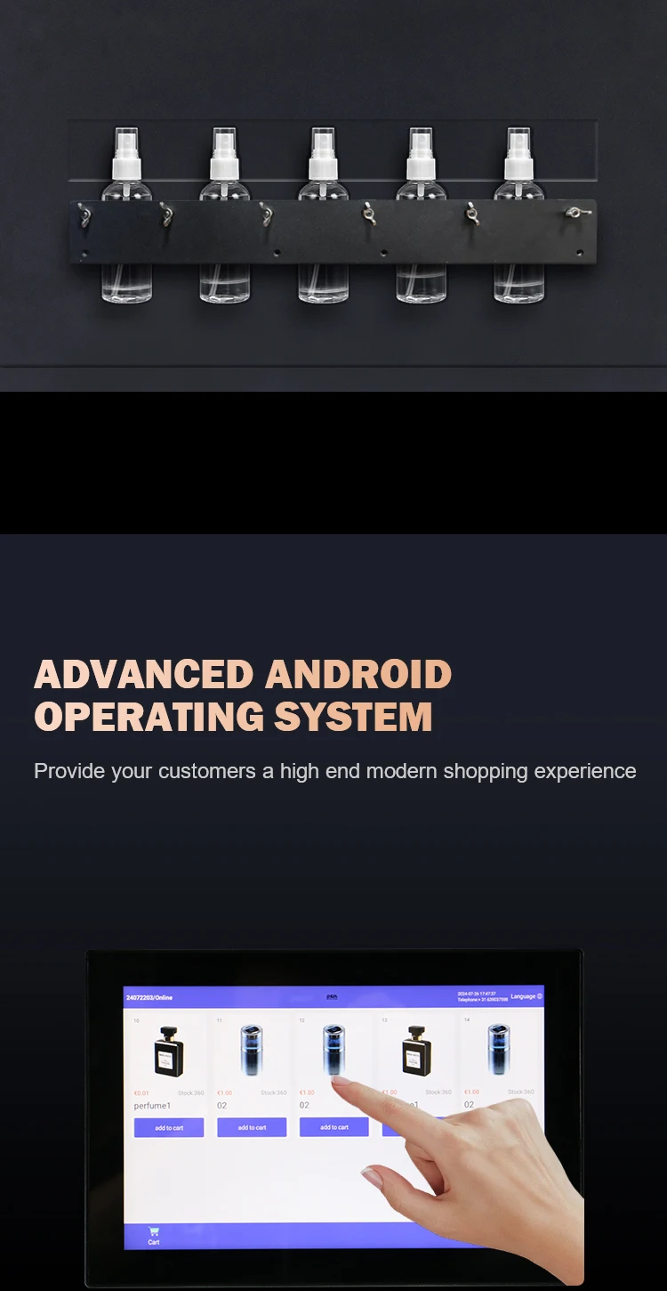 DKM Wall-Mounted Fragrance Vending Machines with SDK