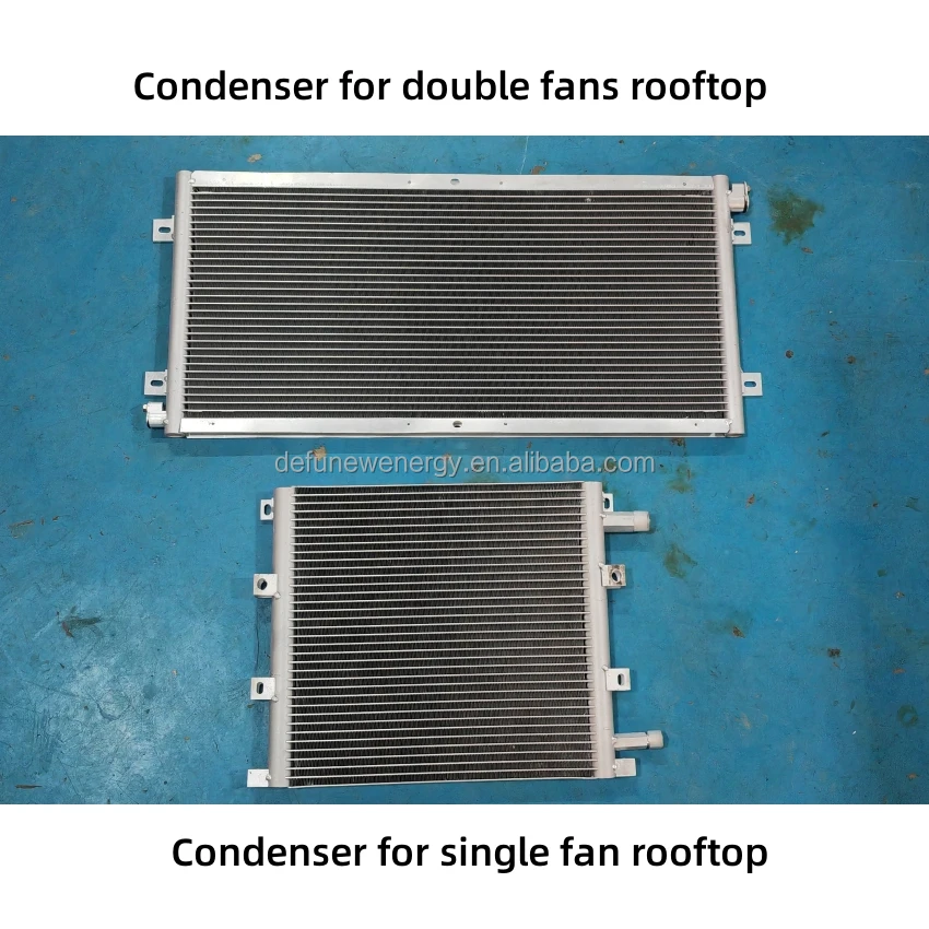 Double Fans 12 Volt Conditioning 12V Rooftop Truck Cabin AC Electric ...