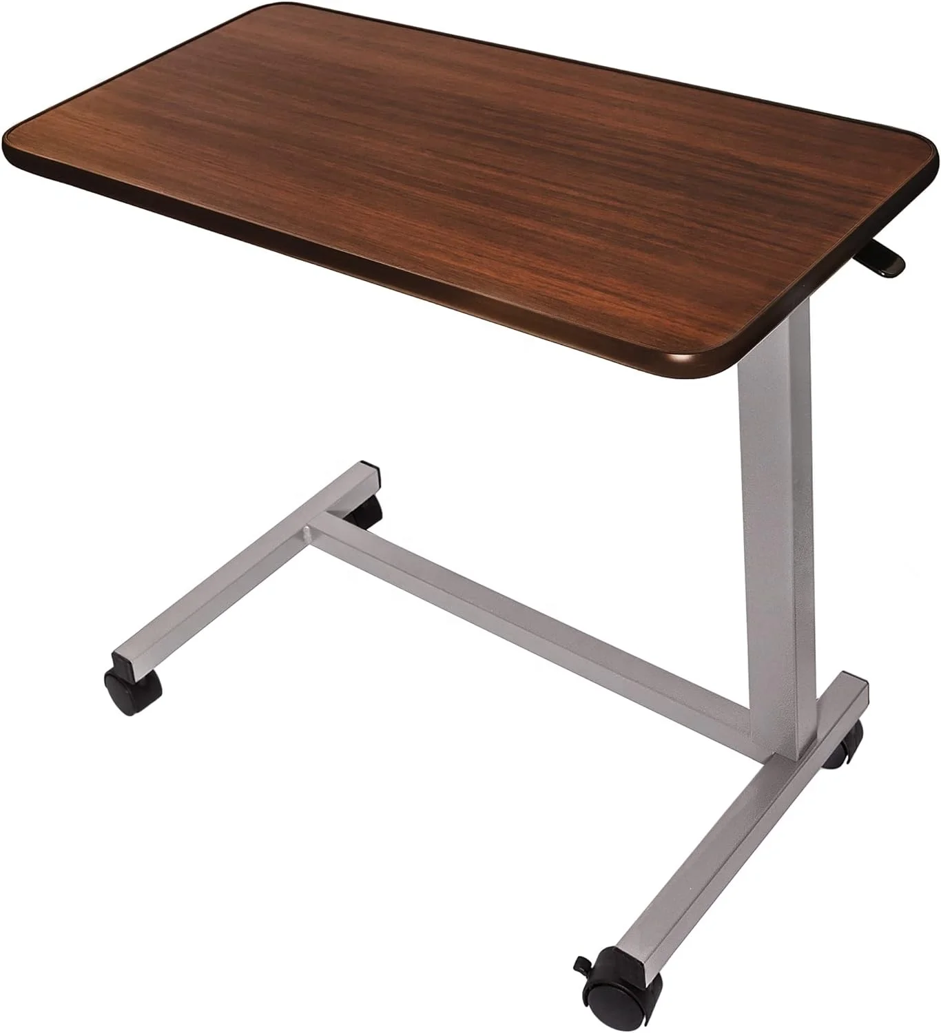 Overbed Table Adjustable Overbed Bedside Table With Wheels for Hospital ...