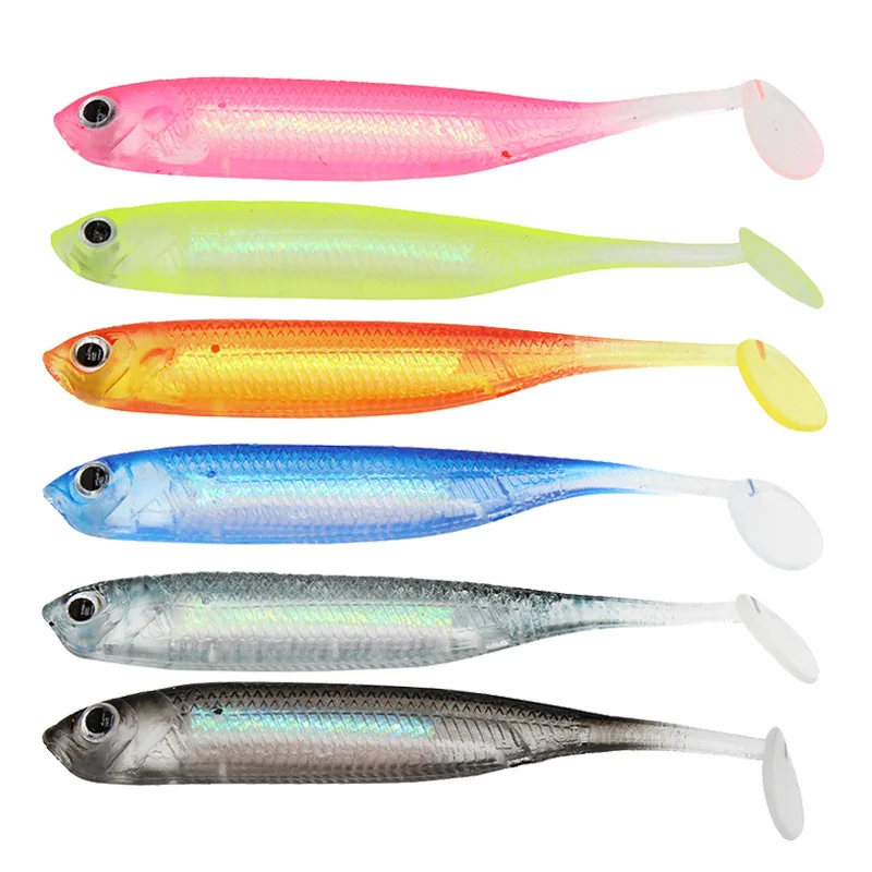 Custom Design Soft Fishing Plastic Lures Pvc Paddle Tail Soft Fish Lure ...