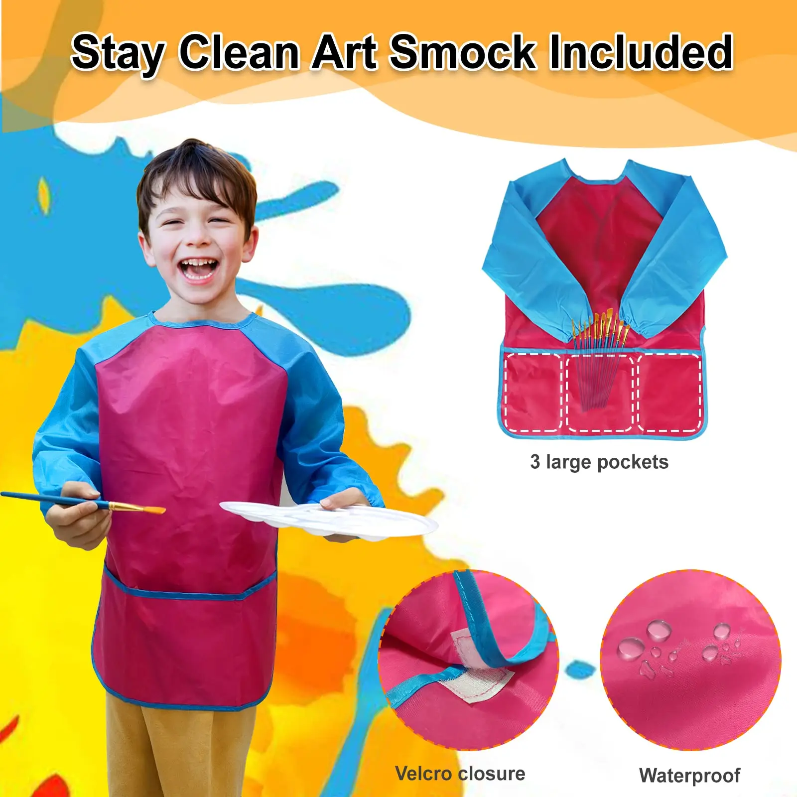 DIY Paint Preprinted Coloring Canvas Painting Kit Kids Art Supplies for ...