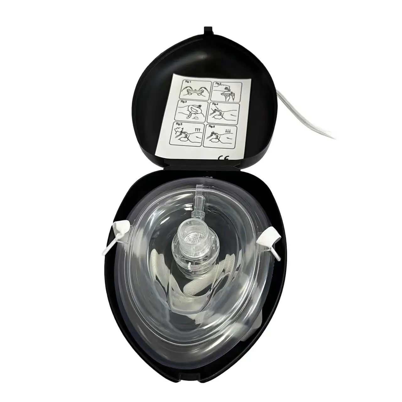 Pocket Resuscitator Kit Adult/Child CPR Mask One Way Valve Hard Case ...