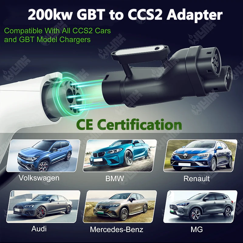 Olink Gbt To Ccs2 Adapter 200a Dc Combo 2 Ev Charger Connector Dc Fast ...