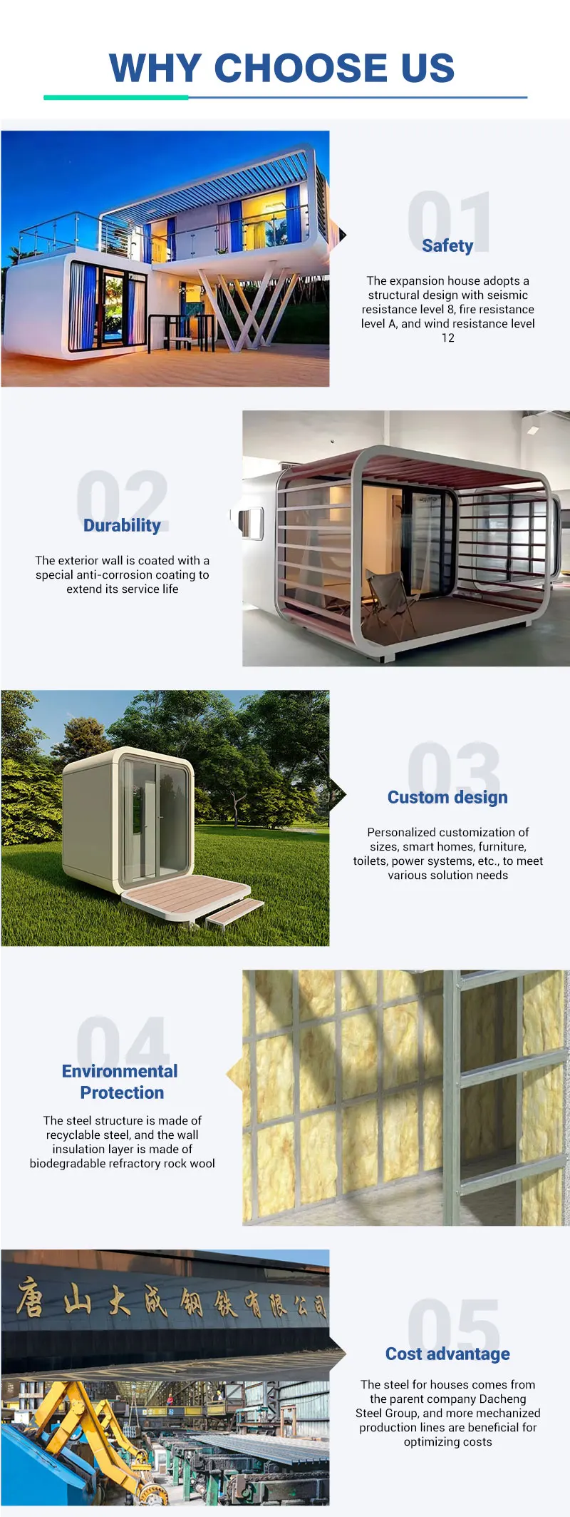 Modern Eco Luxury Pod House Prefabricated Outdoor Modular Steel ...
