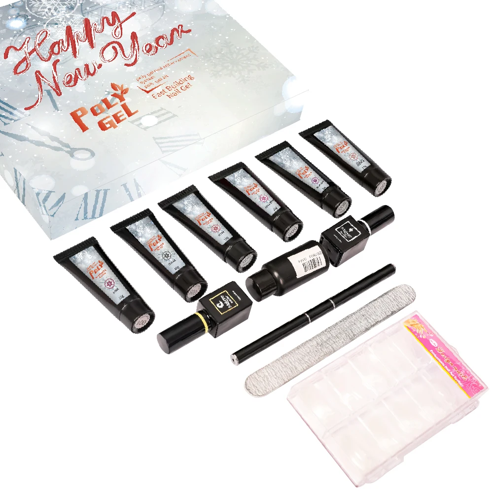 Mobray Poly Nail Extension Gel Kit - 6 Colors for Art