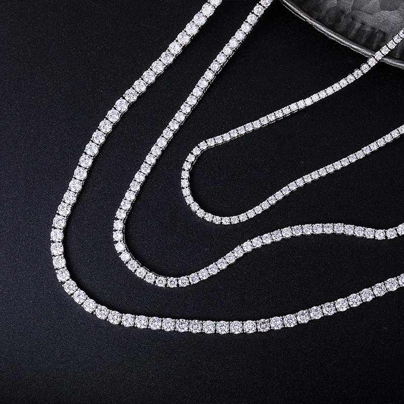 High Quality Classic 3mm-5mm Zircon Luxury Jewelry Brass Paved AAAAA CZ ...