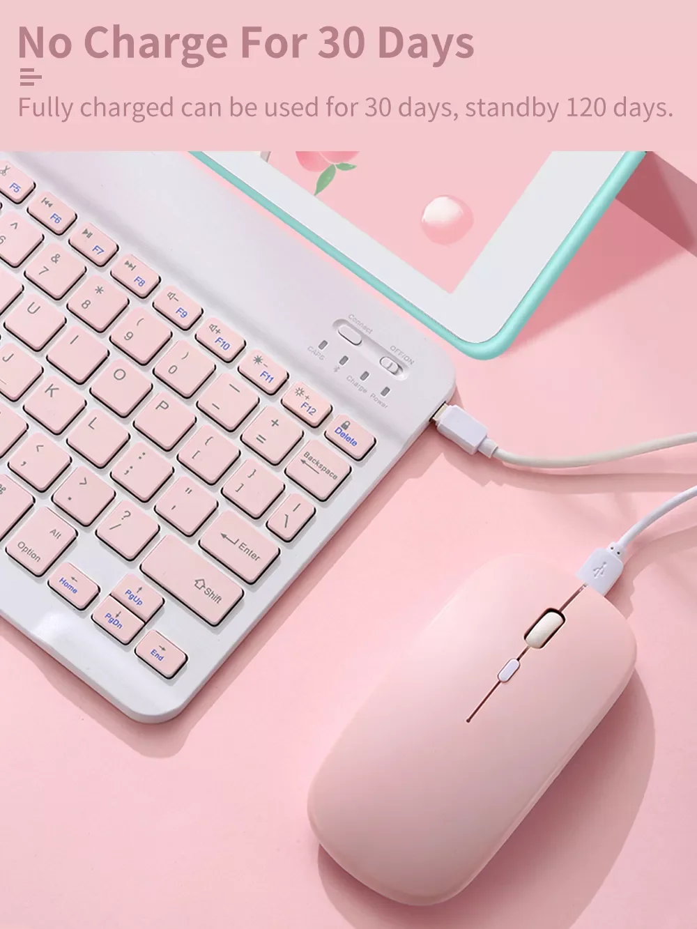 Universal Portable Color Wireless Keyboard & Mouse Set