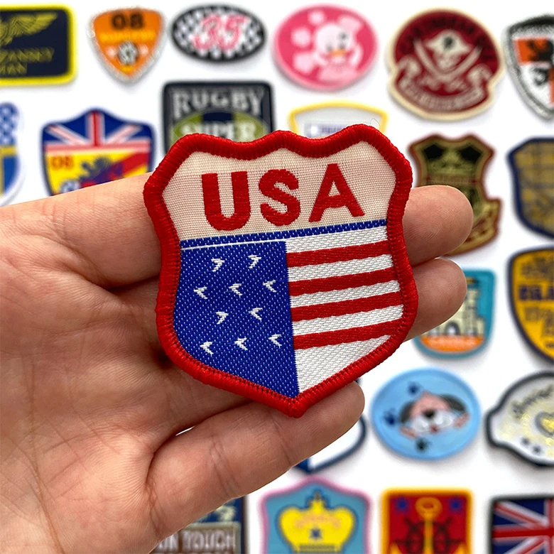 China Manufacturer Shield Shapes Shoulder Emblem For Clothing Brand ...