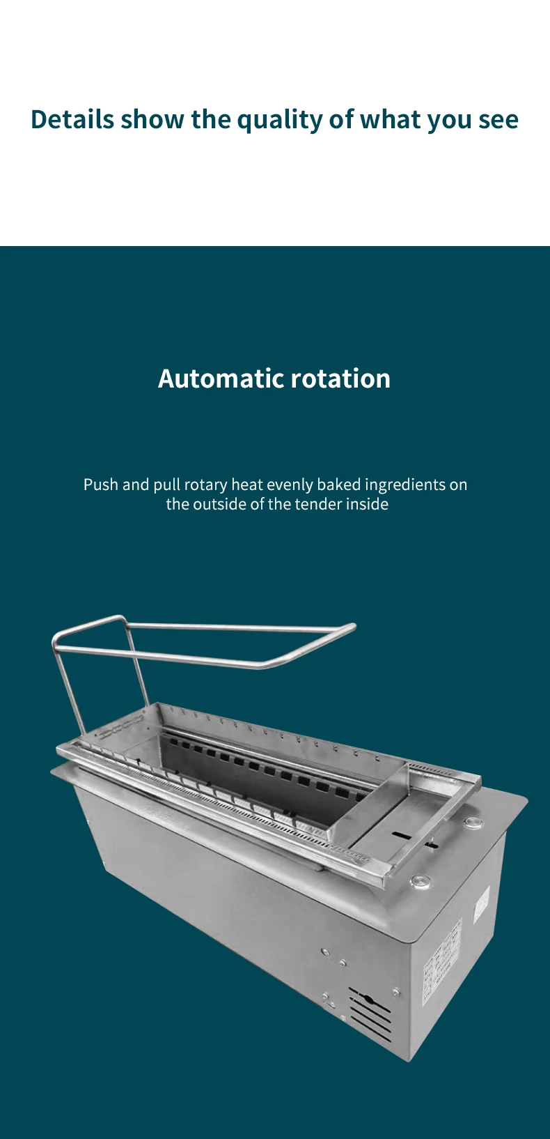 Korean Charcoal Grill - Efficient Rotating BBQ Machine