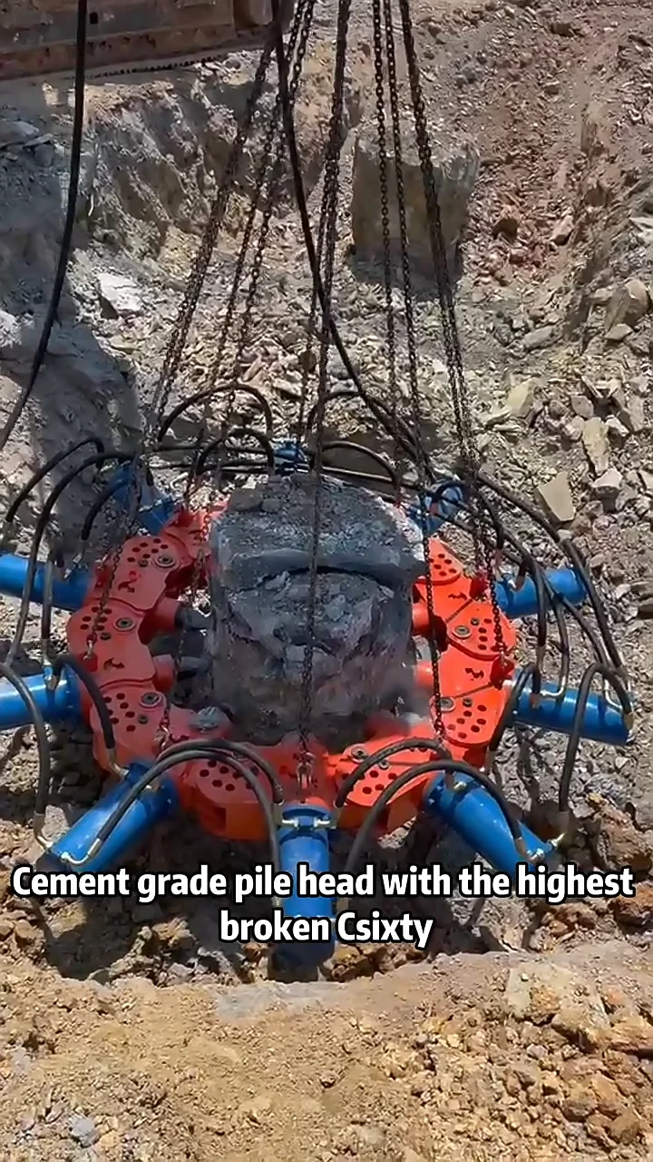 Hydraulic Concrete Pile Cropper Pile Breaker For Excavator Attachment ...
