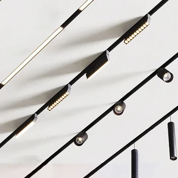 Indoor Ceiling Recessed Magnet Rail System 48v Magnetic Dimmable Led ...