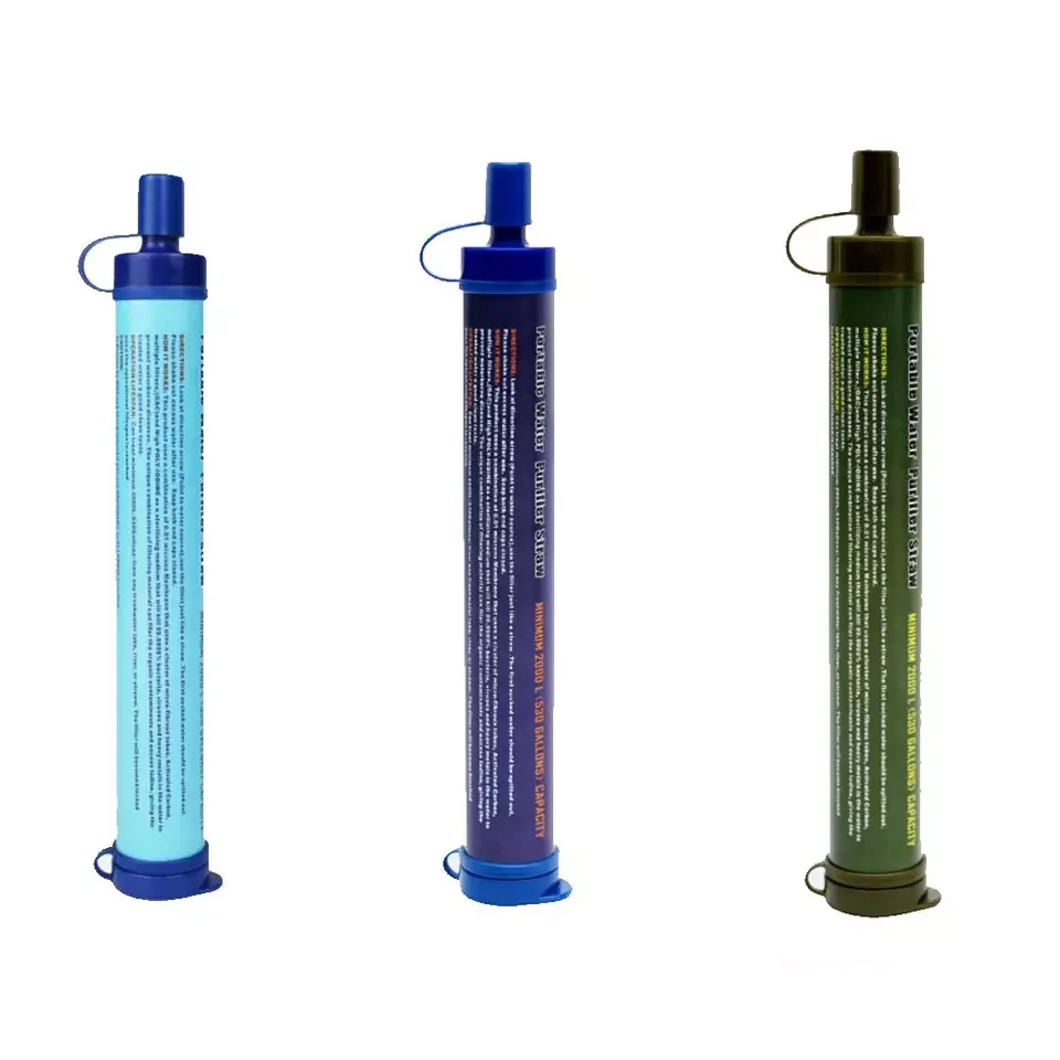 Personal Water Filter Straw Portable Filtration Emergency Survival Gear ...