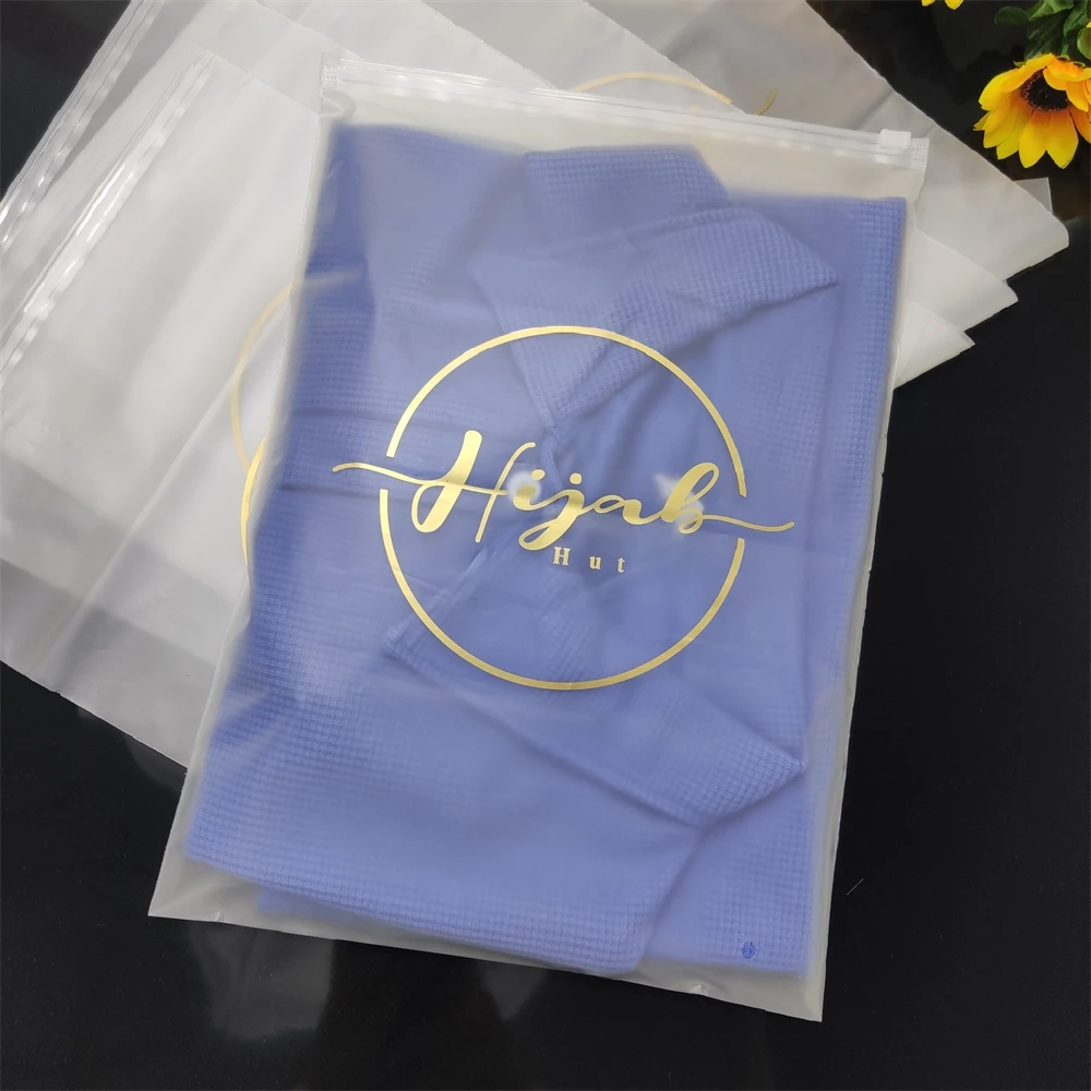 Custom Matte Frosted Printed Garment Zip Packaging Bags,Frosted Zipper ...