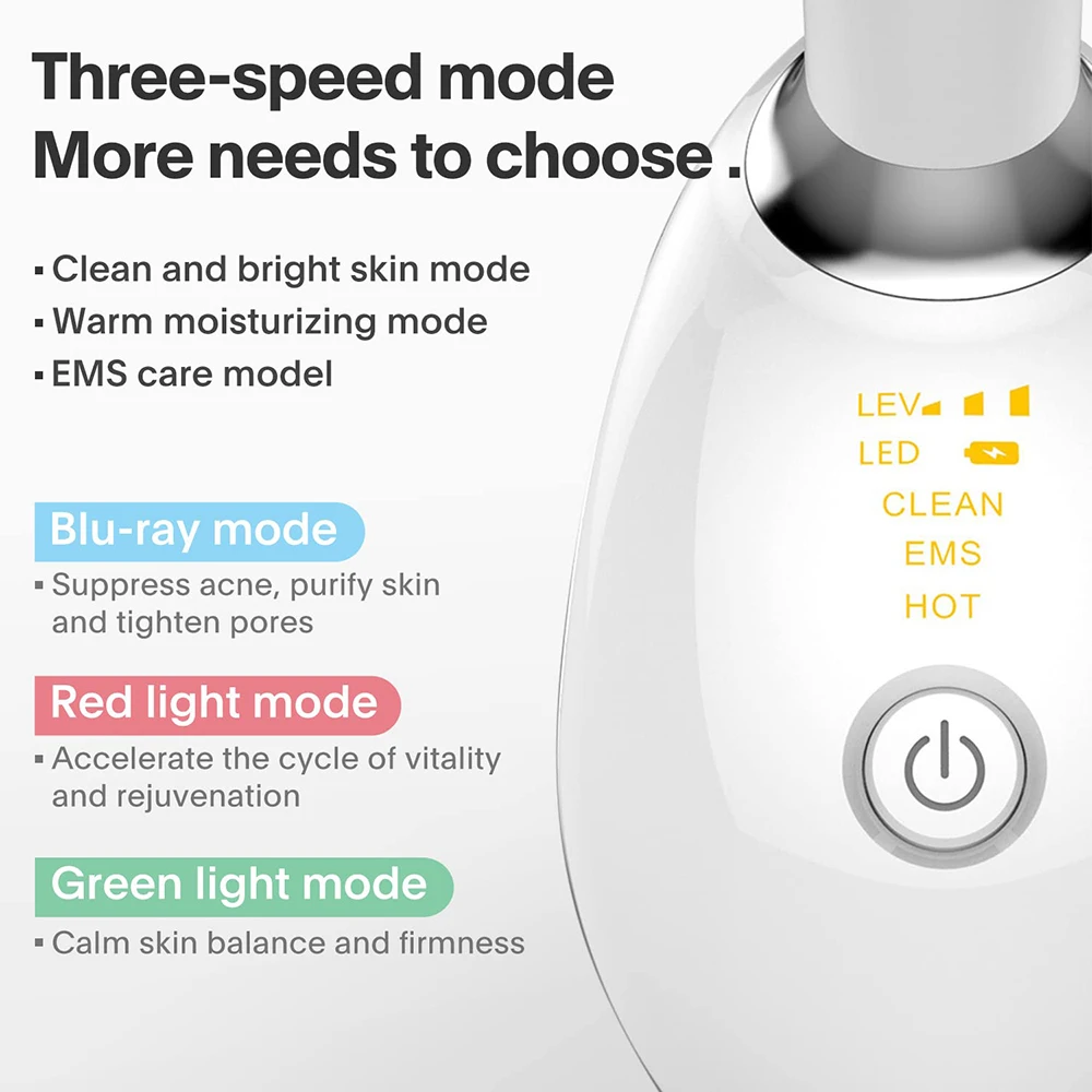 22 Electric Portable Smart Sonic High Frequency Vibration Face & Neck ...