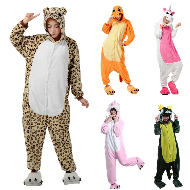 In-stock Adult Kigurumi Onesie Unicorn Cow Anime Pattern