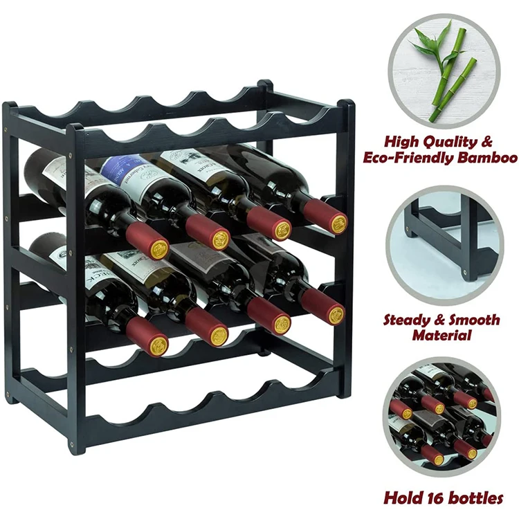 Natural Bamboo Wood Texture Stackable Design Environmentally Friendly ...