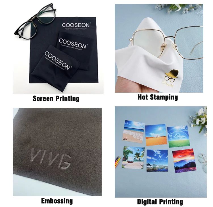 Customized Glasses Cloth Cleaner Eyeglass Cleaner With Microfiber Cloth ...