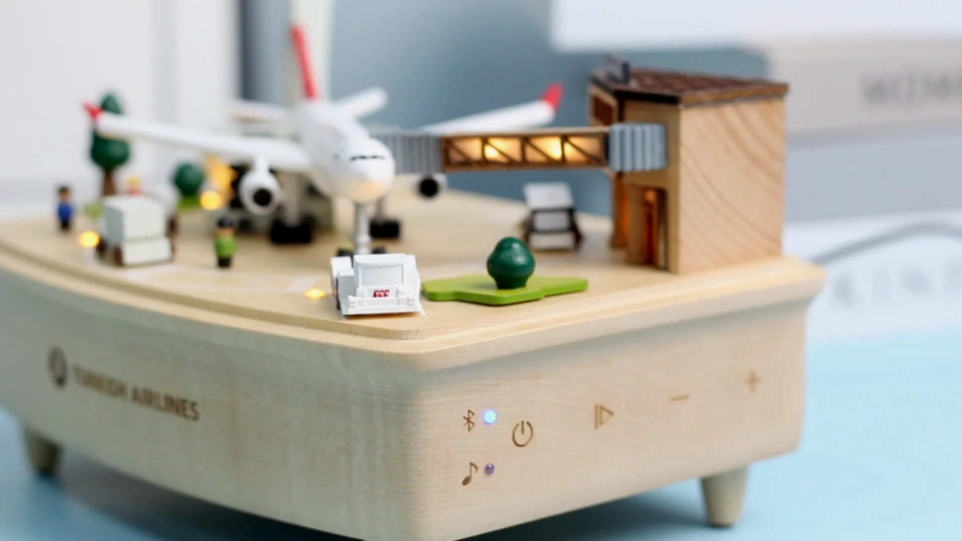 Custom Song Music Box Bluetooth Speaker Usb Mp3 Player Train Rotating ...