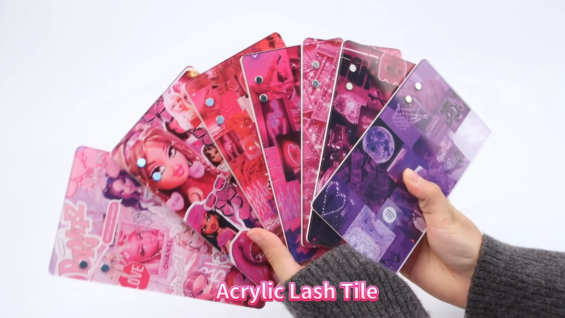 Wholesale Lash Tile Organizer Palette Storage Case Box Magnet Acrylic ...