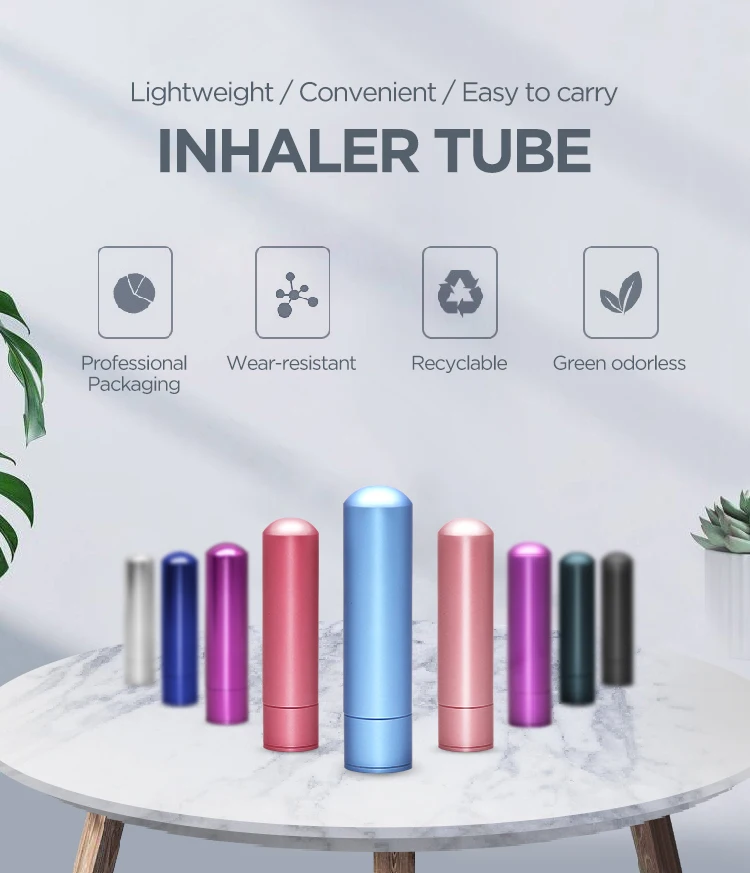 Metal Inhaler Refillable Aluminum Blank Nasal Inhalers DIY